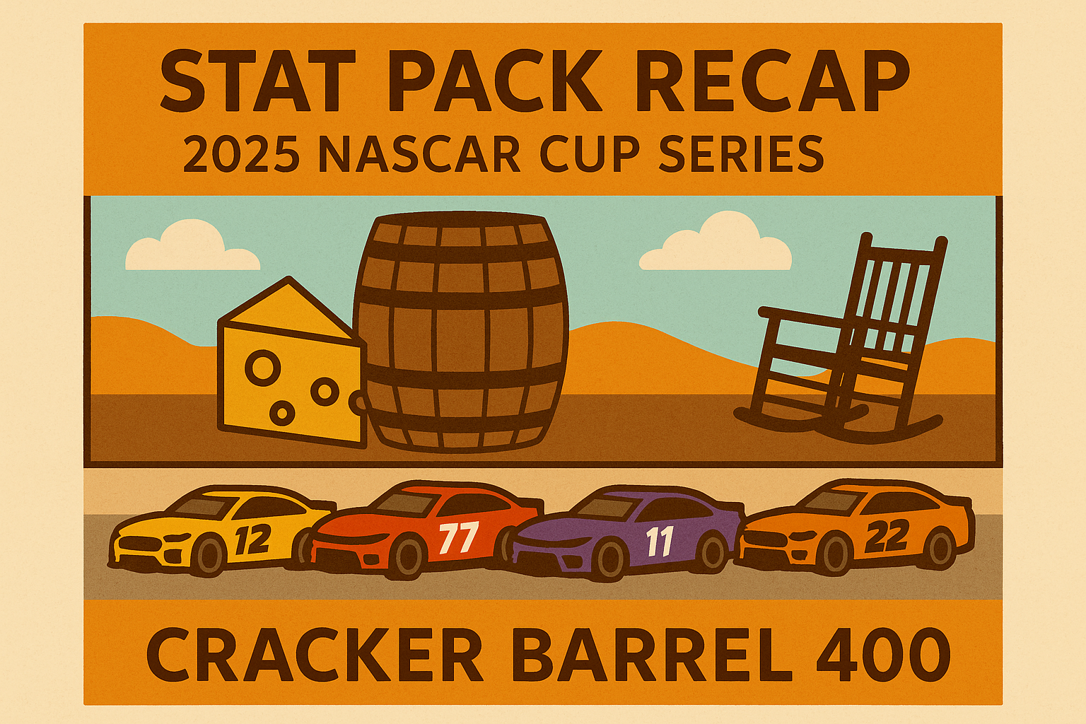 Stat Pack Recap: 2025 NASCAR Cup Series Cracker Barrel 400